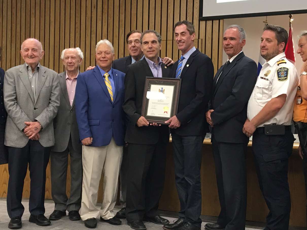 B'nai Brith Canada Presents Certificate of Recognition to City of Côte ...