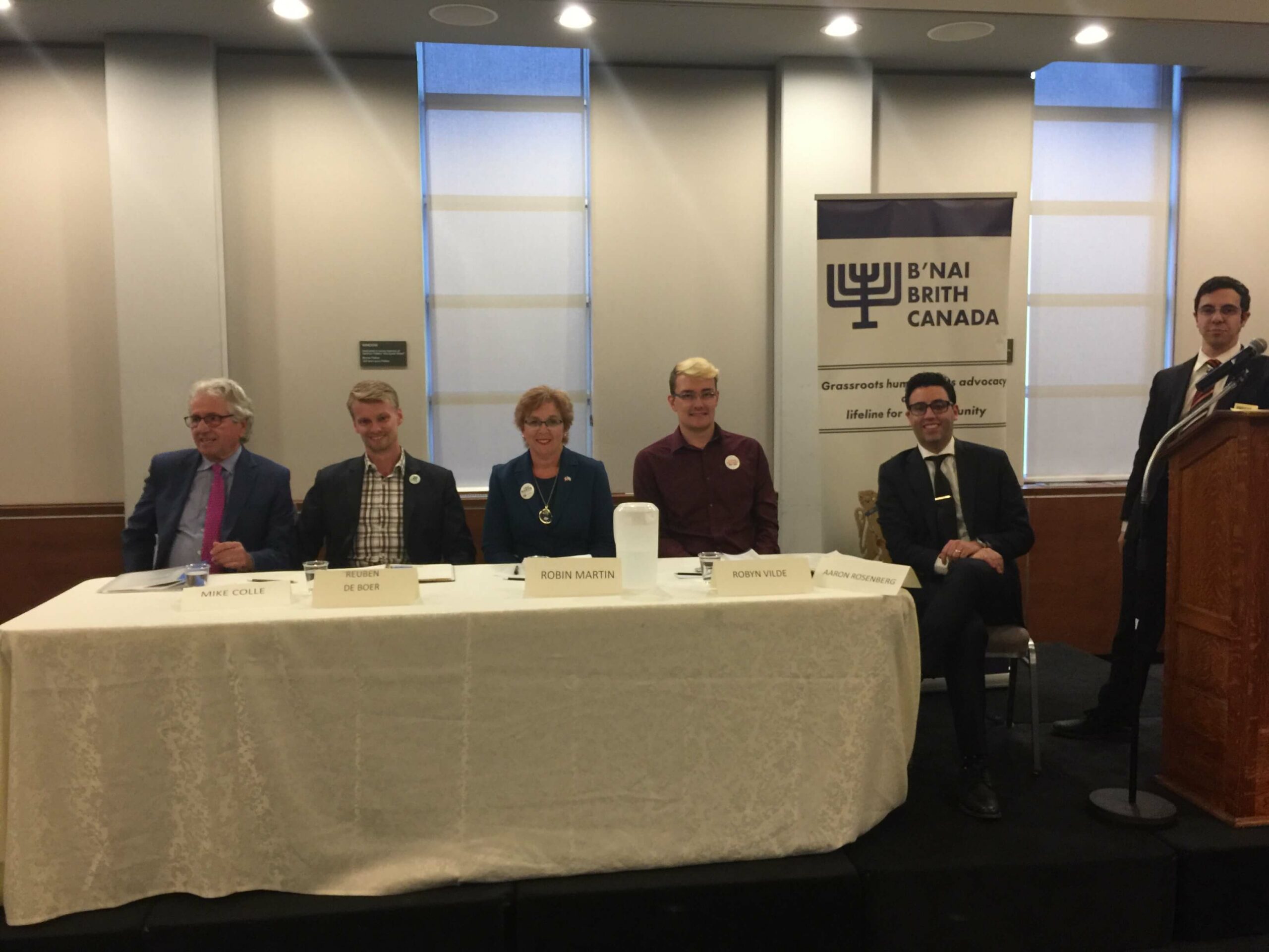 Candidates in Riding of Lawrence-Eglinton Debate Jewish Issues - B'nai ...