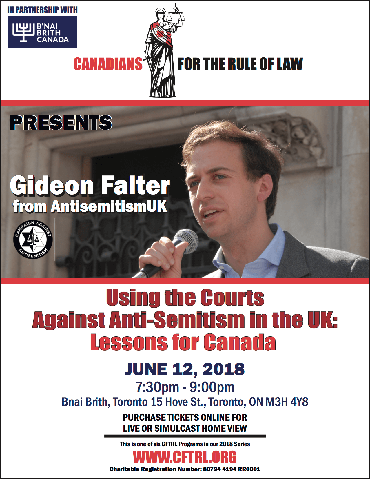 A Lecture on Using the Law to Combat Antisemitism – with Gideon Falter ...