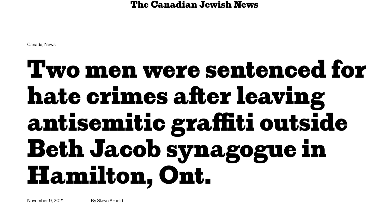 CJN: Two men were sentenced for hate crimes after leaving antisemitic ...