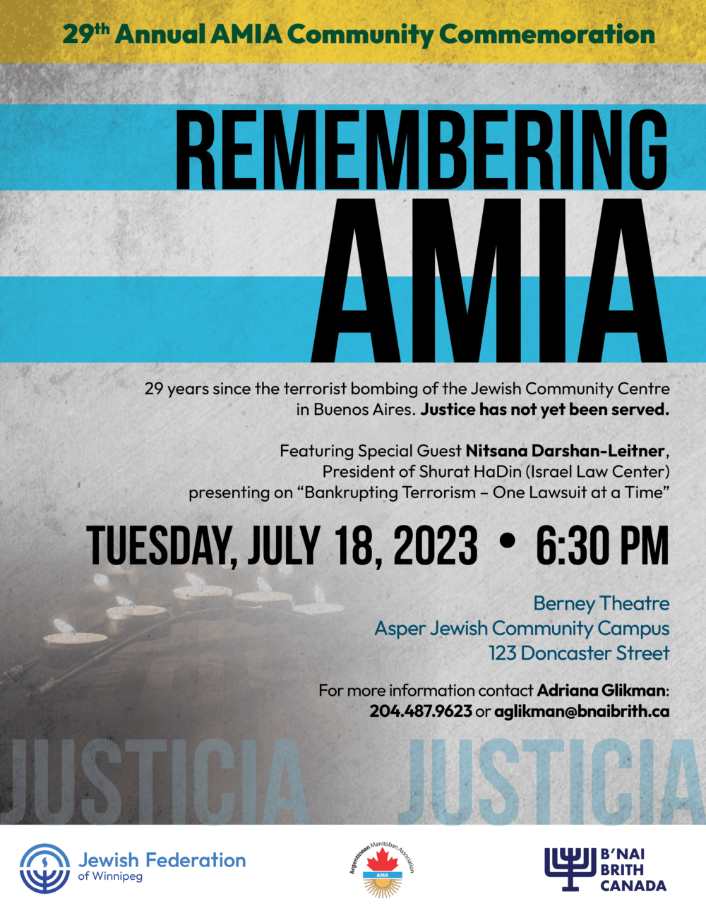 Remembering AMIA 2023 - B'nai Brith Canada