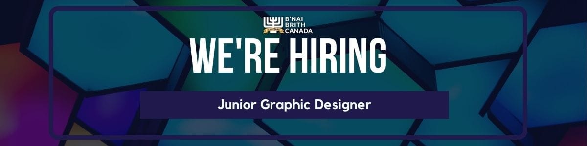 Junior Graphic Designer – Greater Toronto Area - B'nai Brith Canada